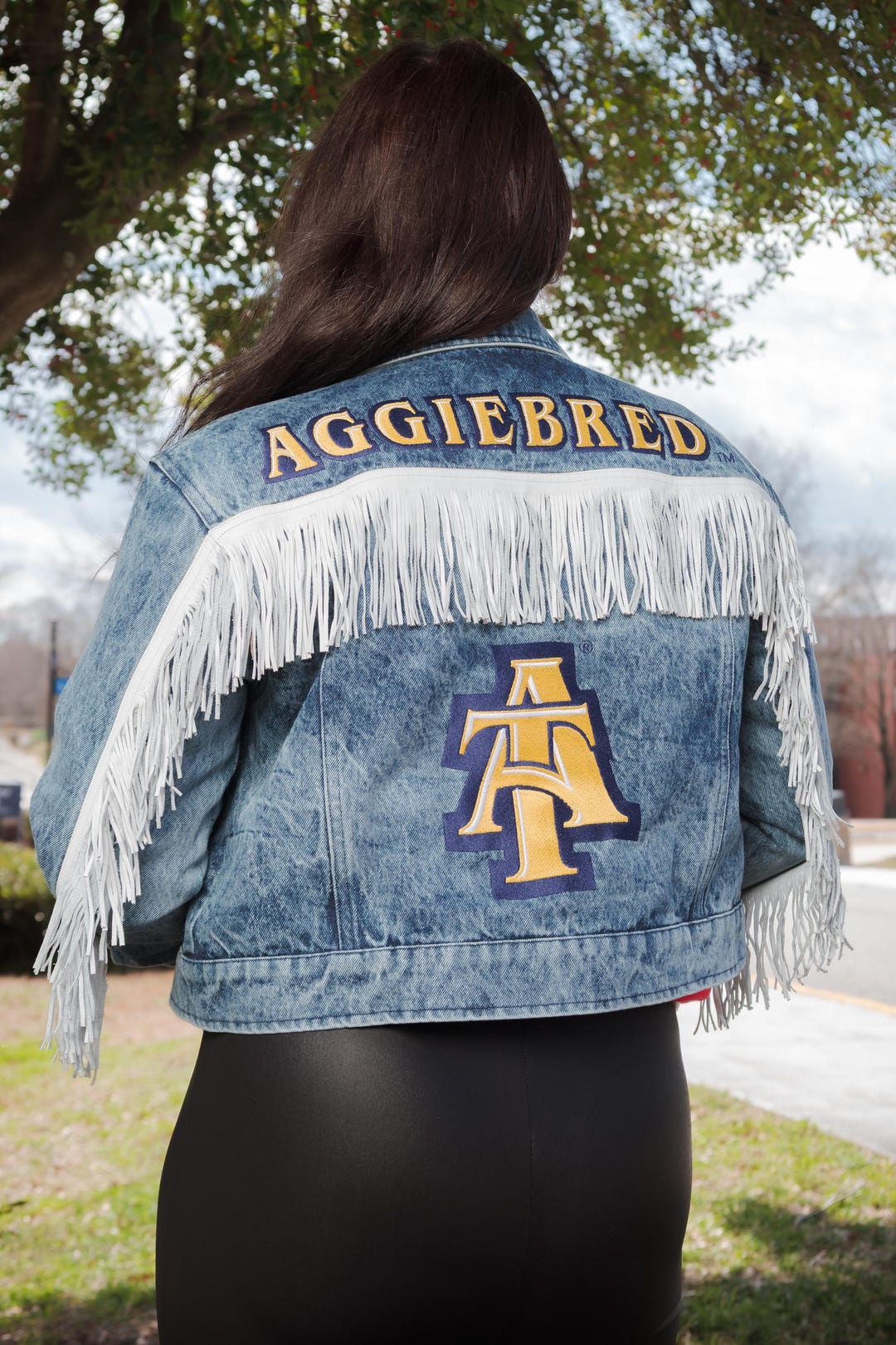 HBCU Cowgirl Denim Jacket for NCAT - Etsy
