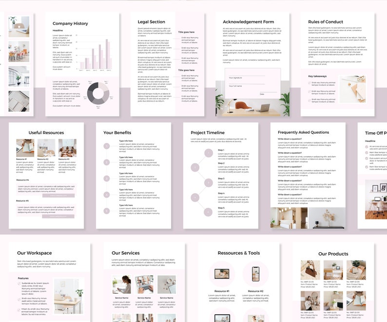 Employee Welcome Package Template New Employee Onboarding - Etsy