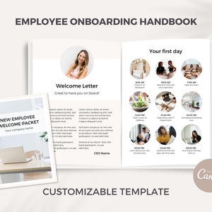 Employee Onboarding Handbook, New Employee Welcome Package Template ...