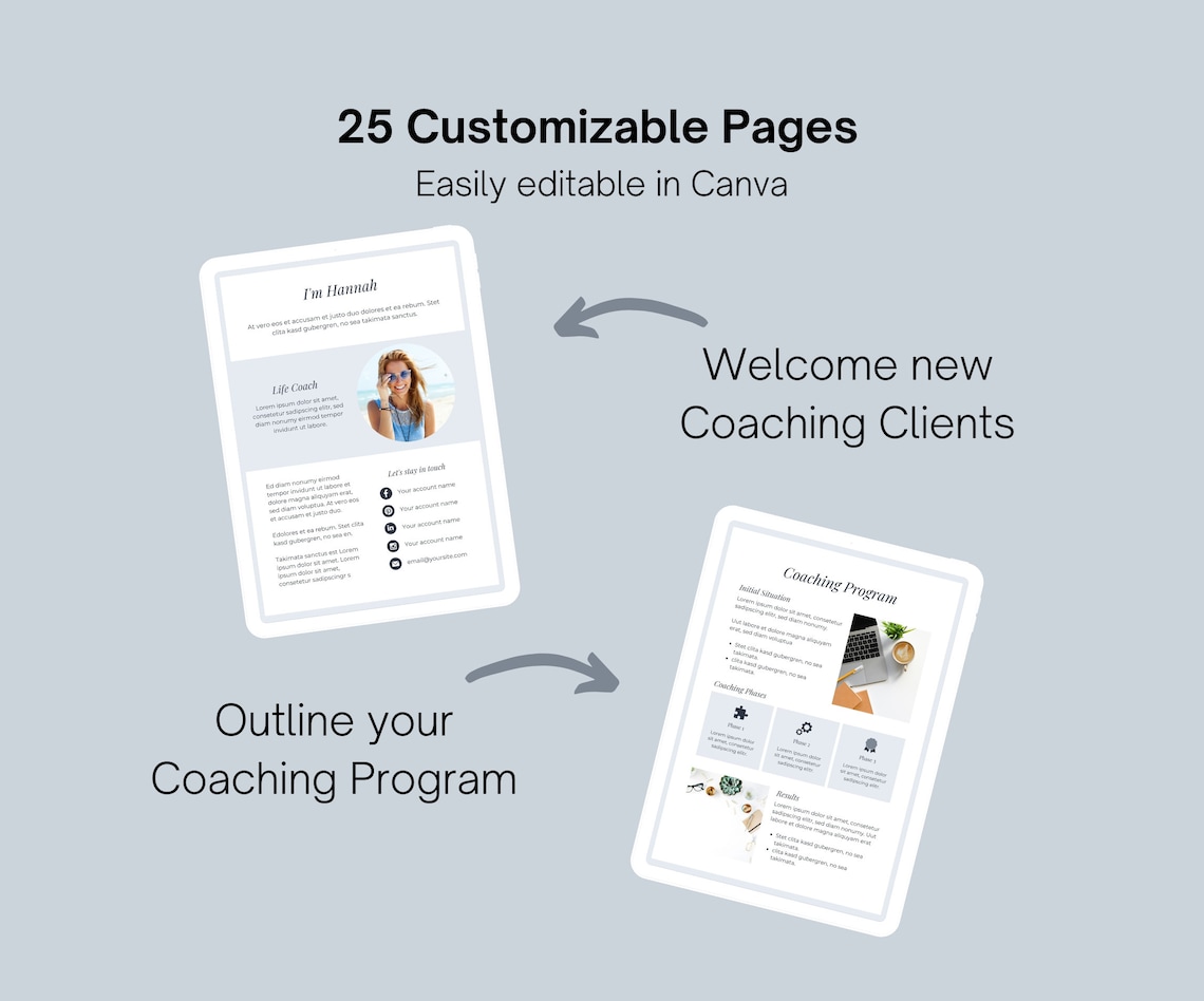 Coaching Client Welcome Package Coaching Onboarding Packet | Etsy