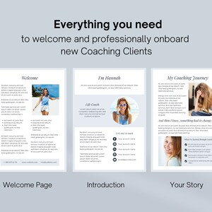 Coaching Client Welcome Package | Coaching Onboarding Packet | Client ...