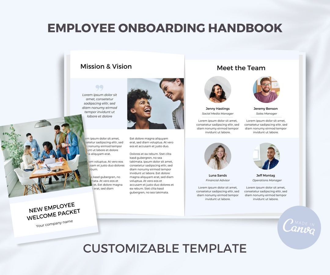 Employee Onboarding Handbook, New Employee Welcome Package Template, Small Business Resources ...
