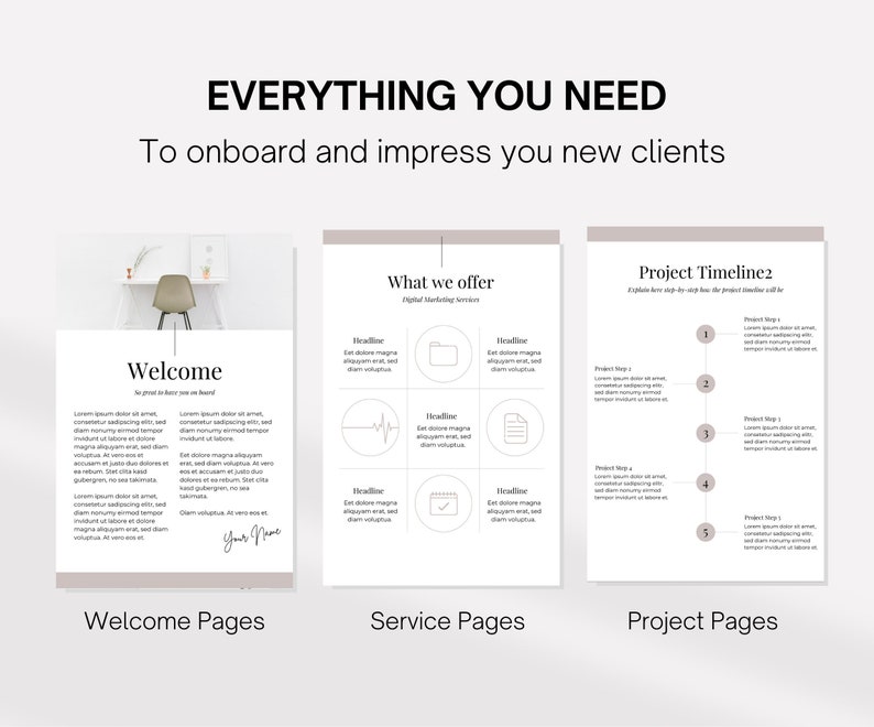 Client Welcome Packet Template Client Onboarding Template | Etsy
