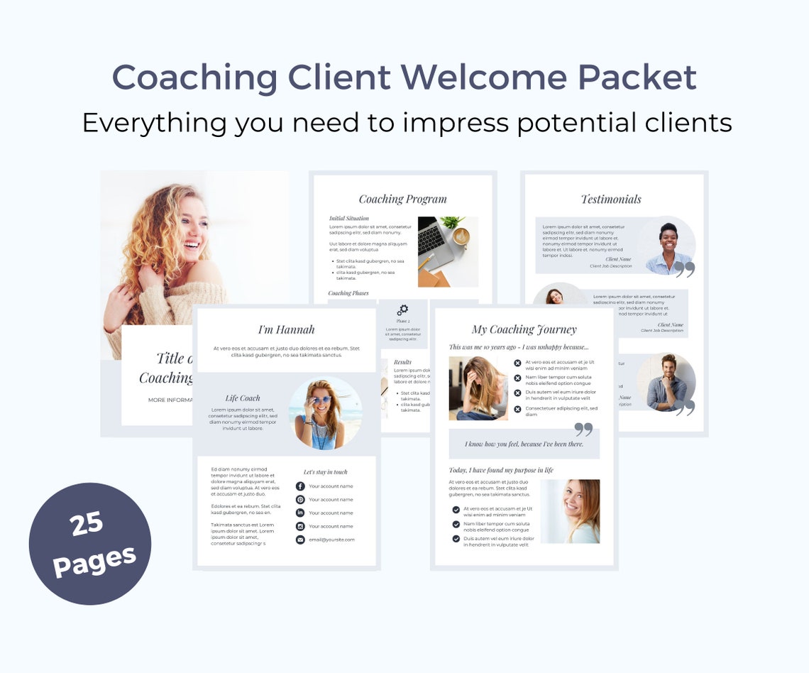 120+ Canva Coach Template Bundle | Coaching Client Onboarding ...