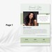 Blog Media Kit Template Green | Canva Media Kit Template | Blogger ...