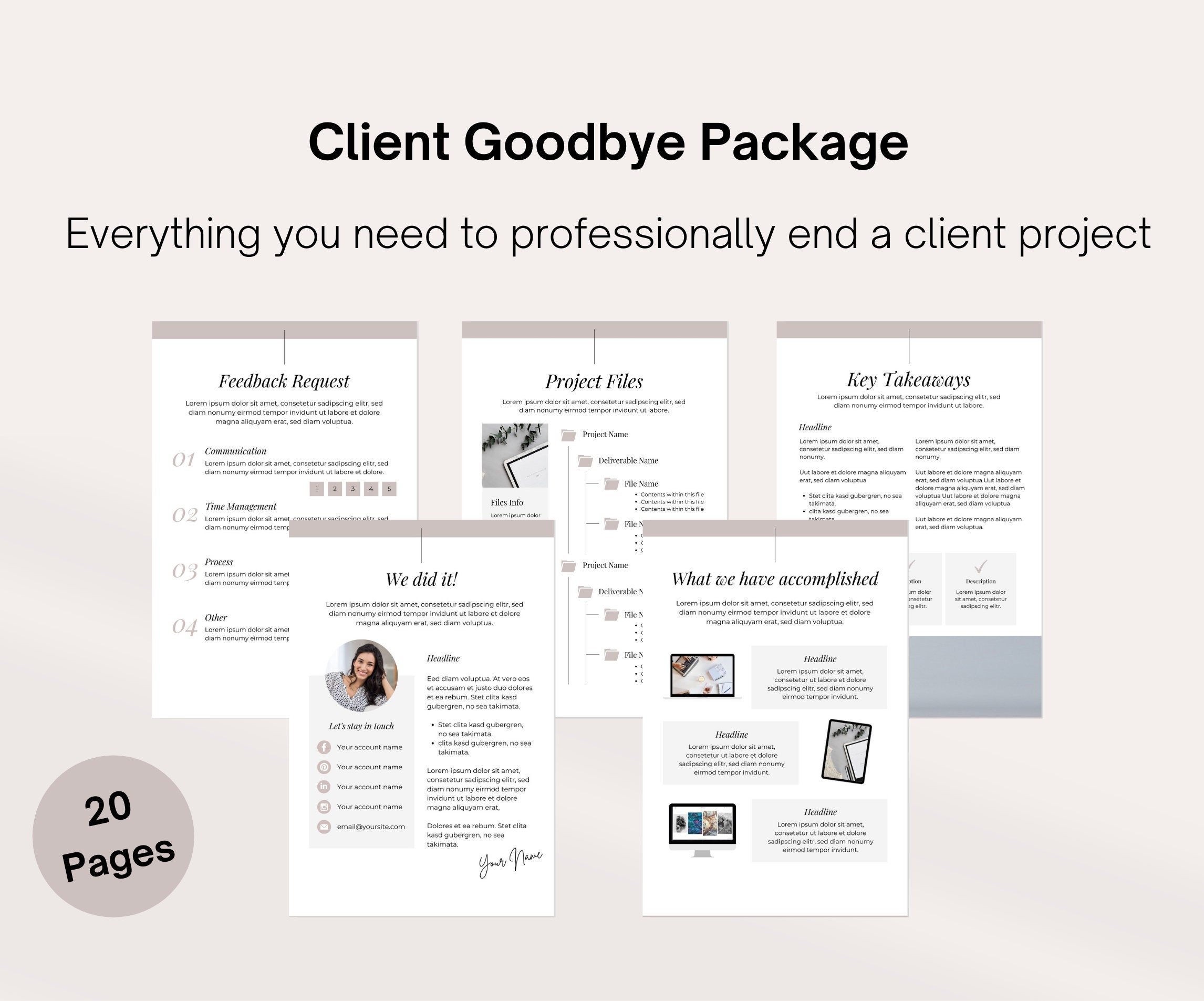 Client Onboarding Template Canva Bundle | Client Welcome Packet ...