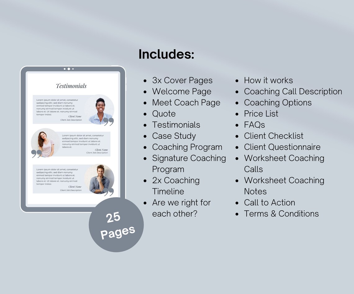 Coaching Client Welcome Package Coaching Onboarding Packet Client ...