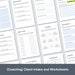 Coaching Client Worksheet Templates Canva | Client Intake Forms ...