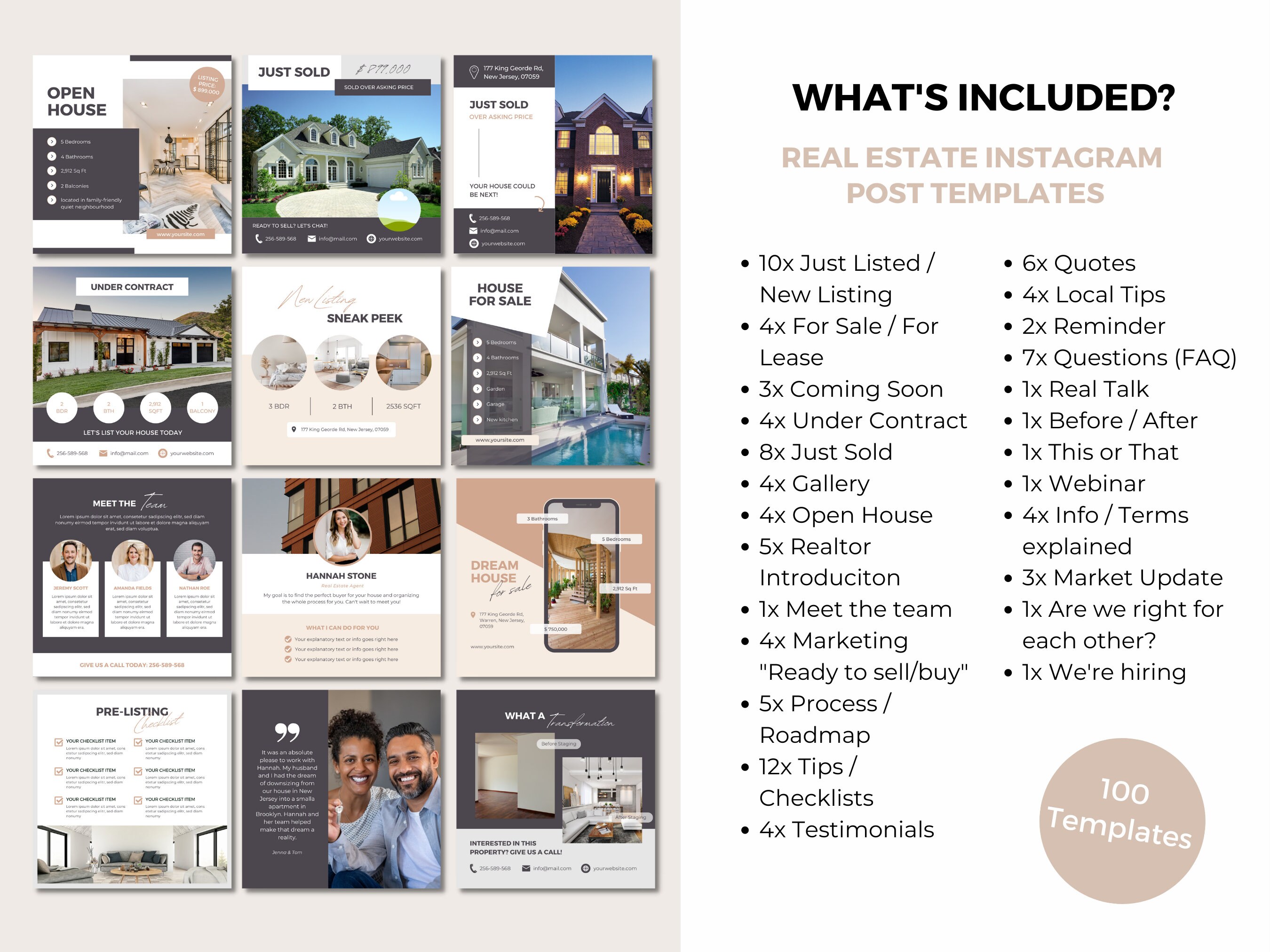 Real Estate Instagram Posts Canva, Realtor Marketing, Real Estate Agent ...
