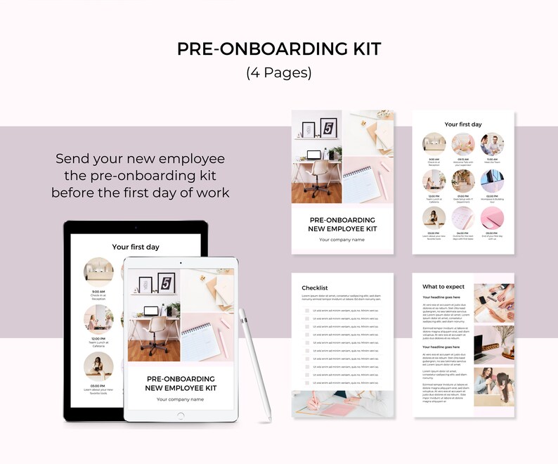 Employee Welcome Package Template New Employee Onboarding - Etsy