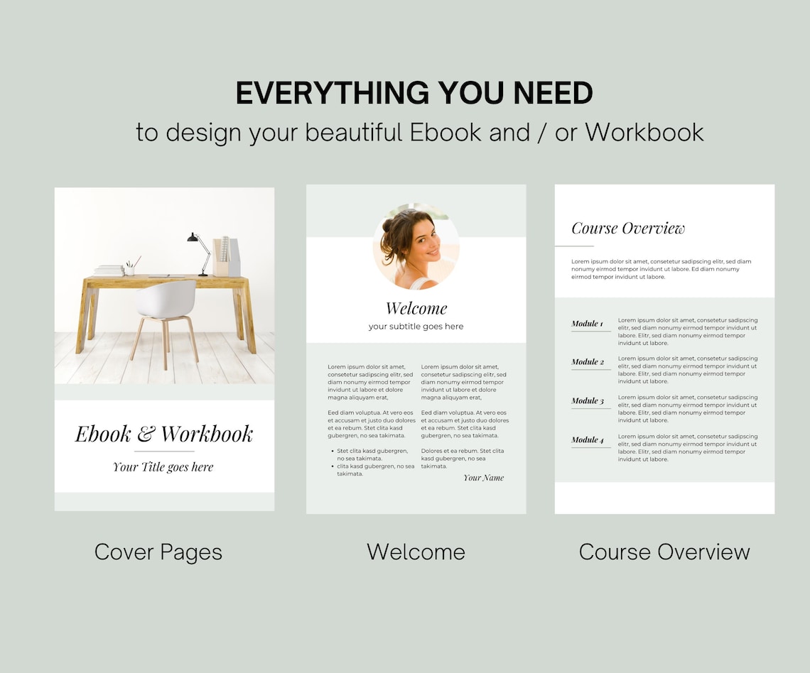 Course Creator Ebook Template for Canva | Online Course Ebook ...