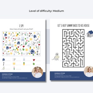 Open House Kids Activities, Printable Games Children, Real Estate Kids ...