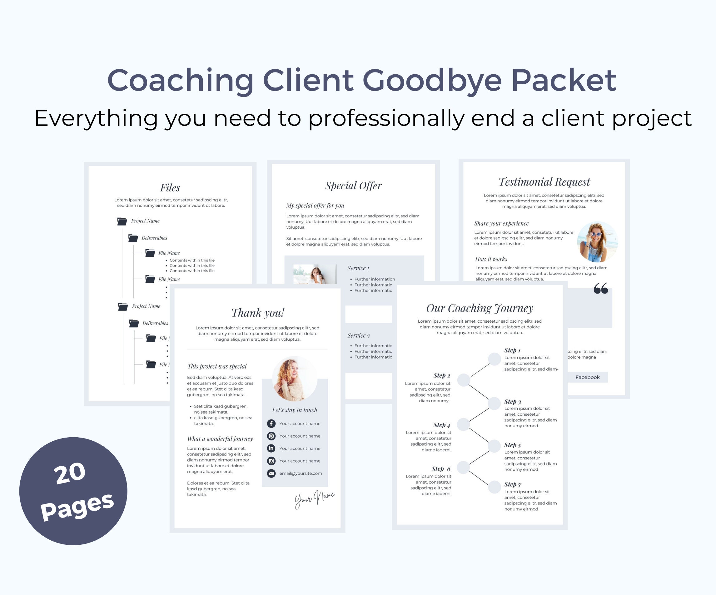 120+ Canva Coach Template Bundle | Coaching Client Onboarding ...