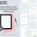 Coaching Client Worksheet Templates Canva | Client Intake Forms ...