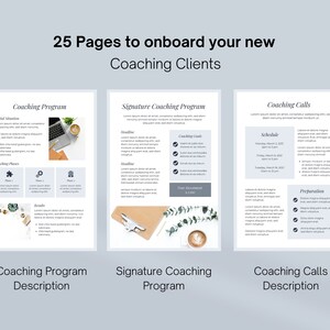 Coaching Client Welcome Package | Coaching Onboarding Packet | Client ...