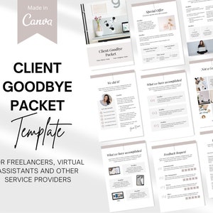 Client Goodbye Packet Template for Canva Client Offboarding | Etsy