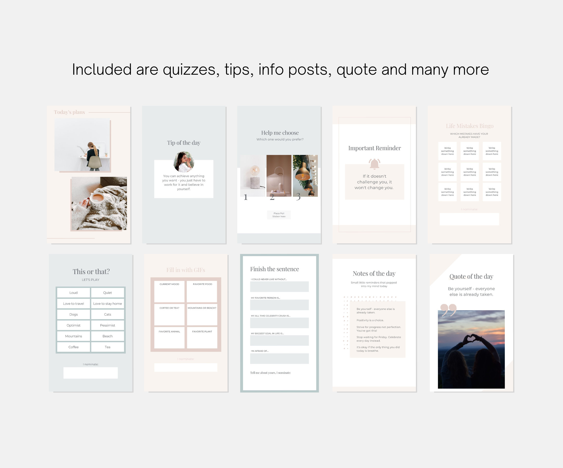 Instagram Story Templates Canva Instagram Templates Engagement Bundle ...