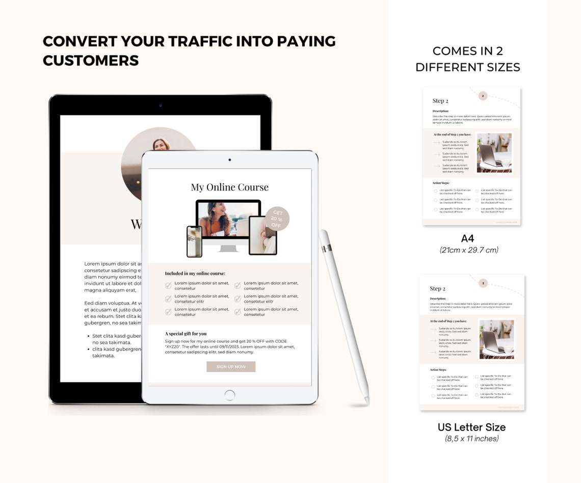 Lead Magnet Template Canva Editable Freebie Template - Etsy