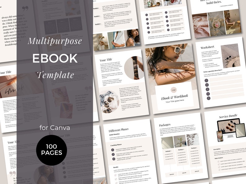 Small Business Ebook Template Canva, Multipurpose Ebook Template, Lead ...