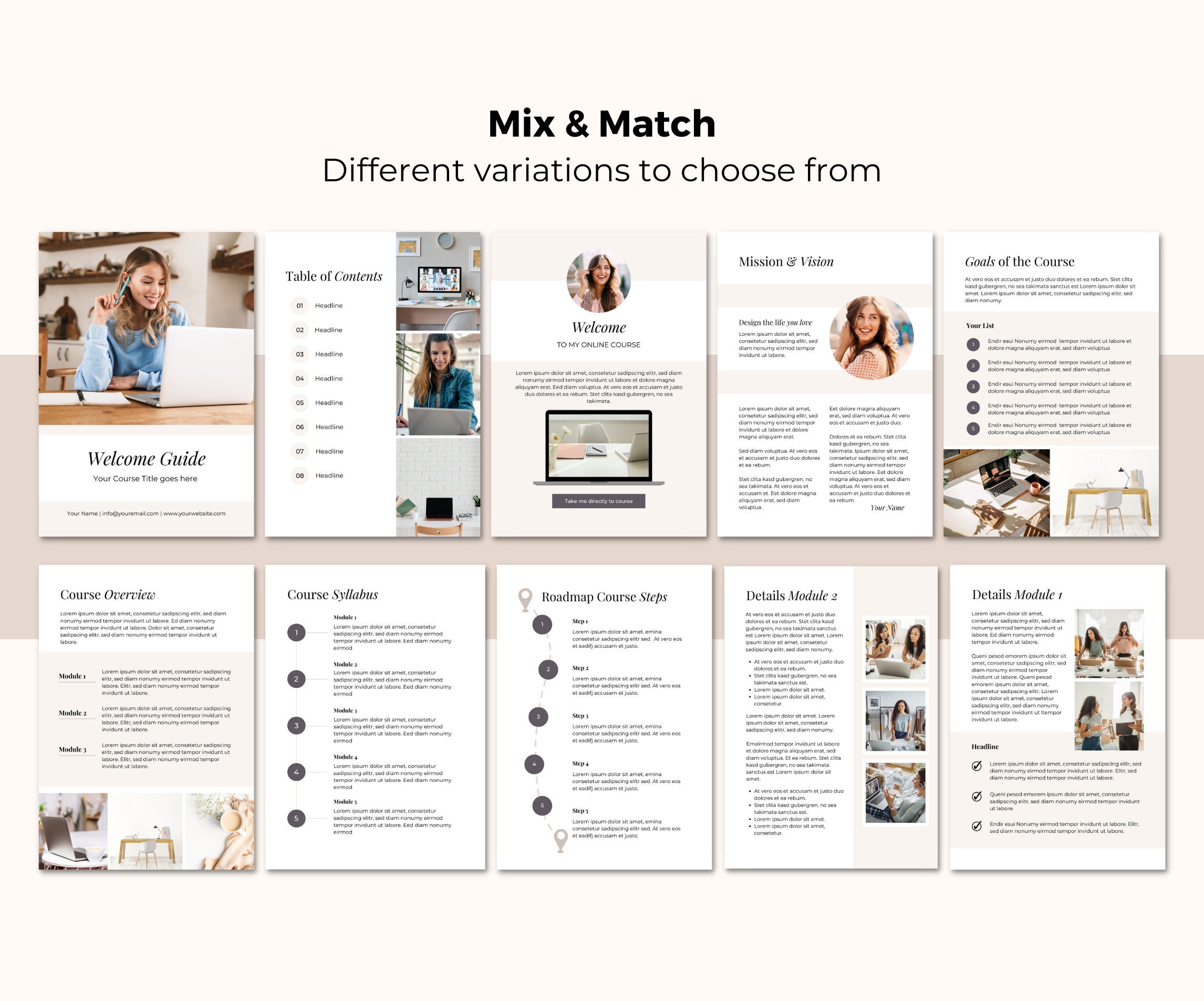 Course Onboarding Guide Canva Template, Online Course Welcome Guide ...