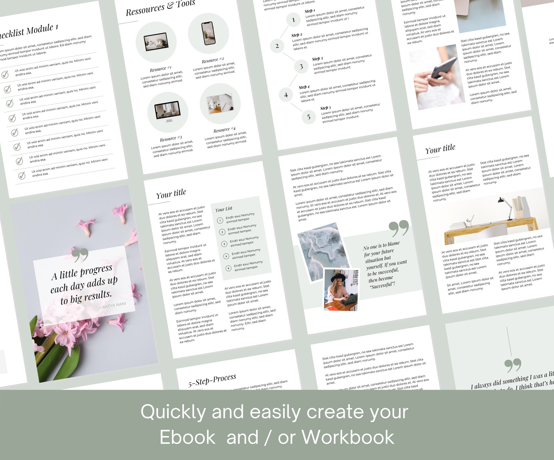 Course Creator Ebook Template for Canva | Online Course Ebook ...