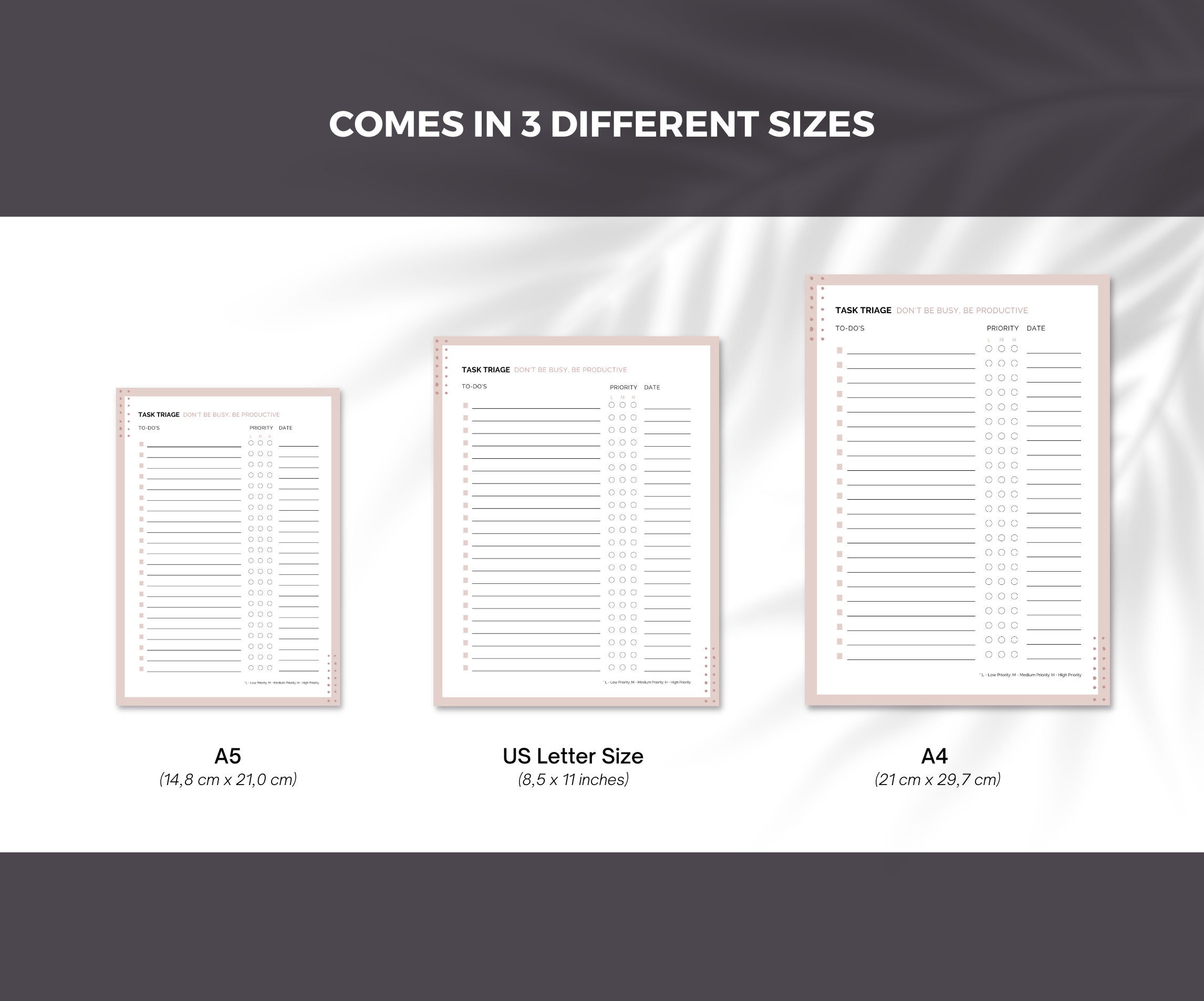 Task Triage Brain Dump Printable Task Tracker To Do List Printable Task Checklist Business