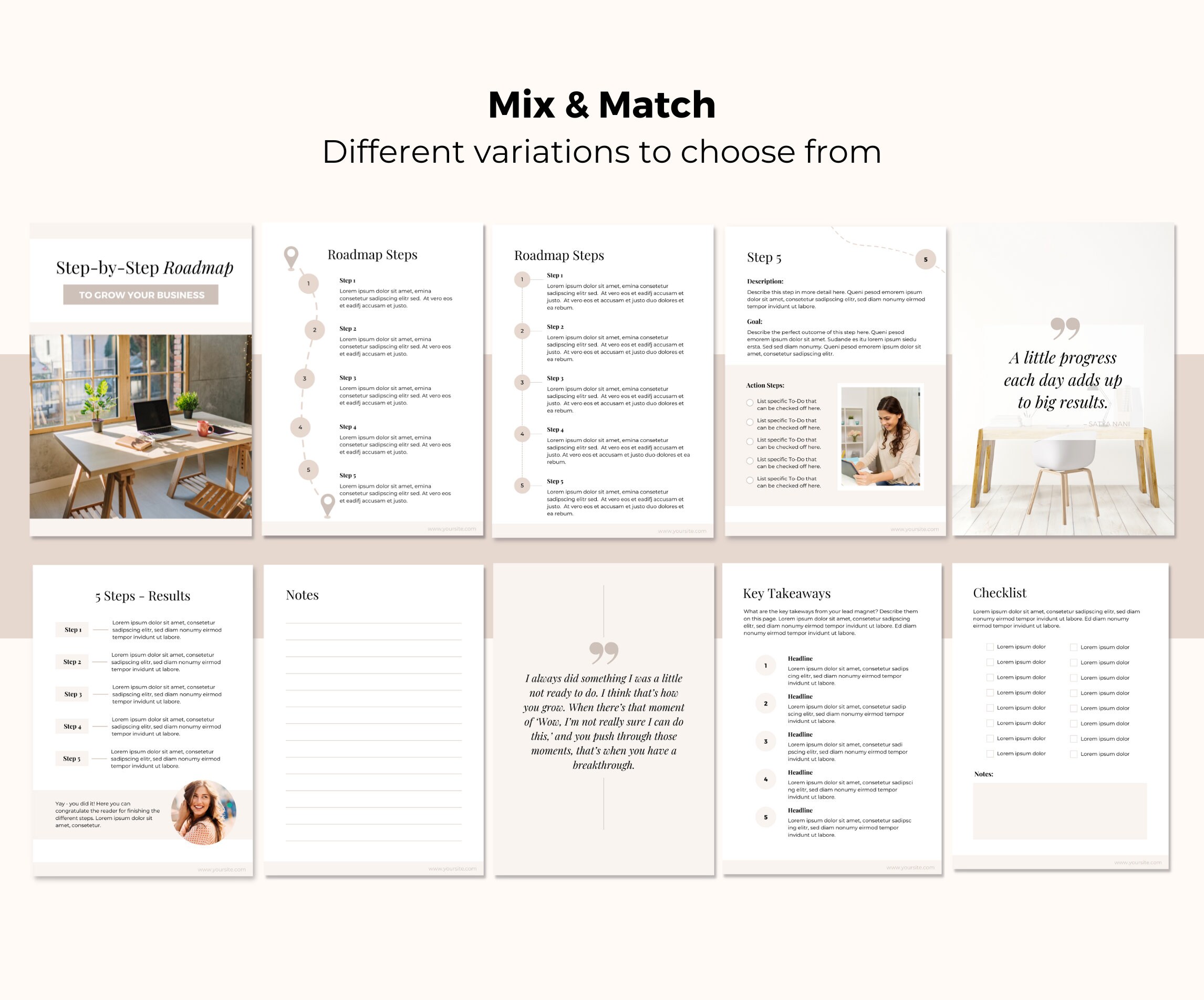 Lead Magnet Template Canva, Editable Freebie Template, Step-by-step ...