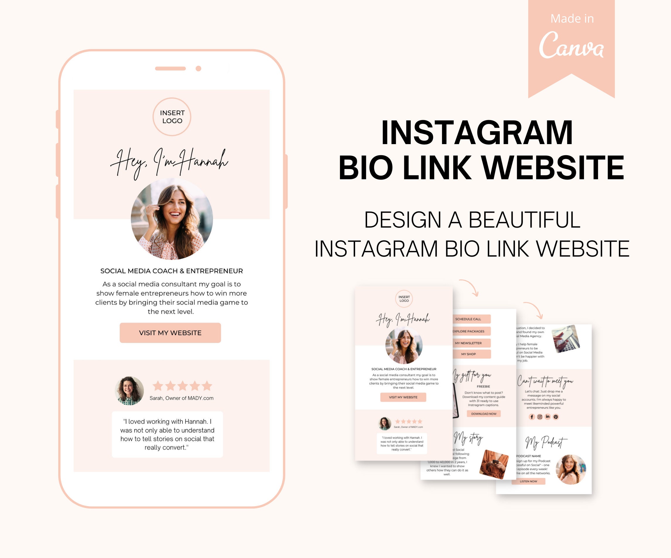 Instagram Page Template