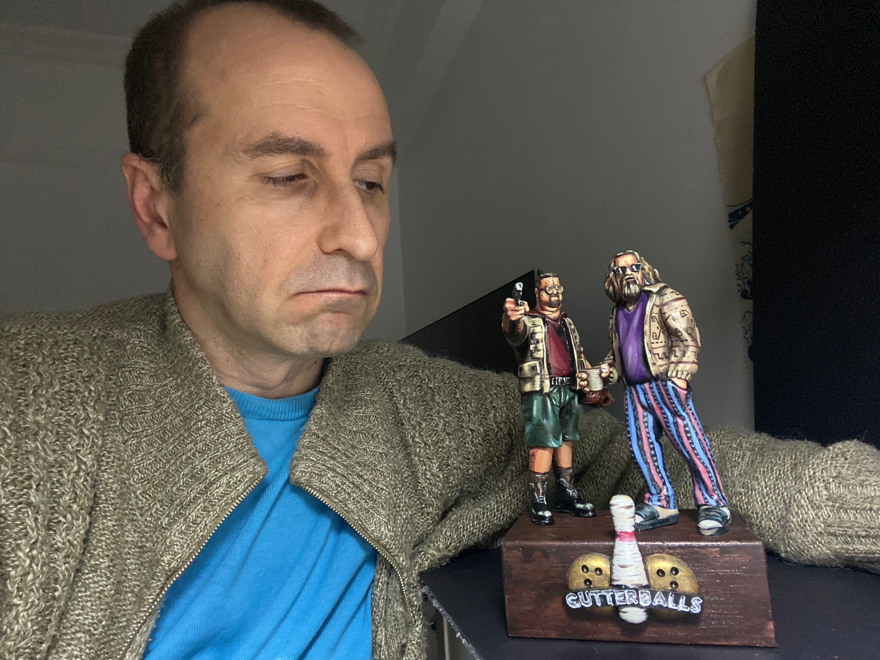 Big Lebowski Figure Handpainted Dude and Walter Sobchek 70mm Resin ...