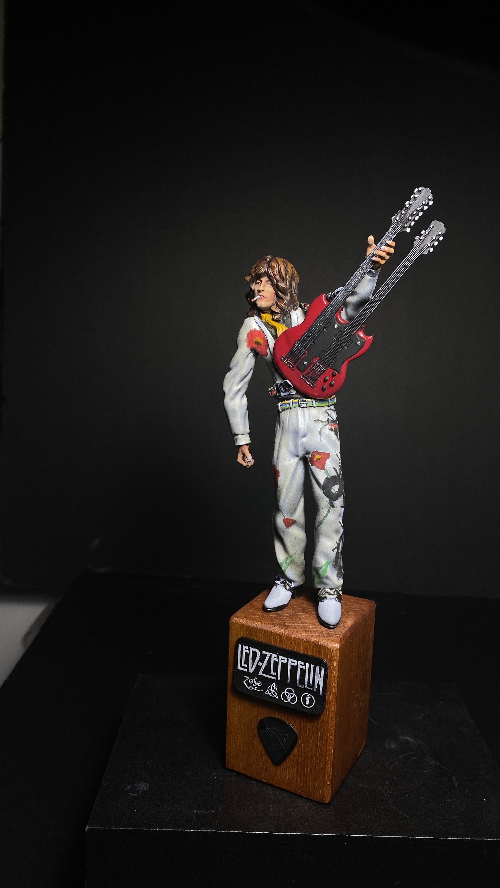 Jimmy Page With Poppy Suit || 15cm (6,5’) Handpainted || Led Zeppelin ...