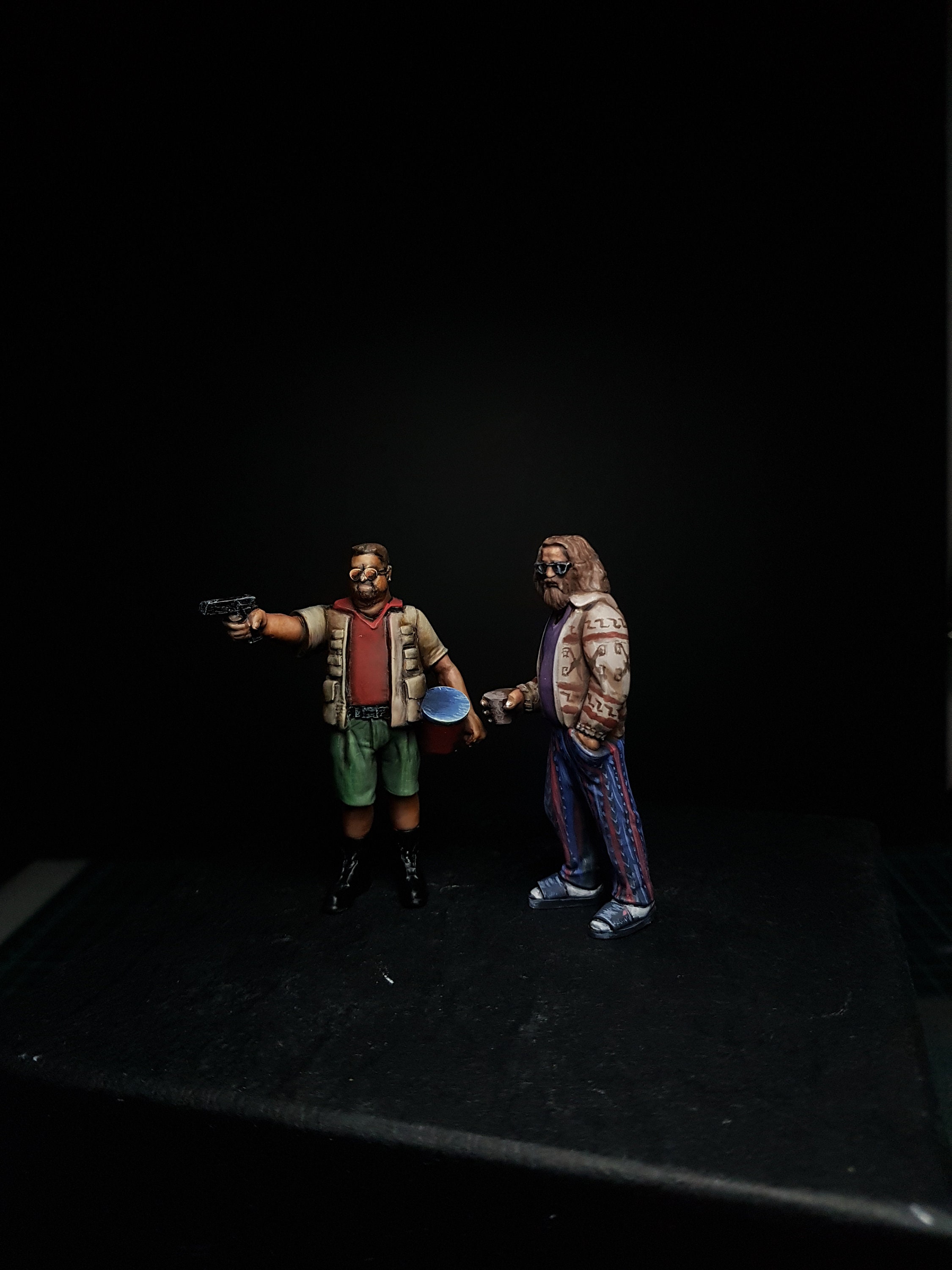 Big Lebowski Figure Handpainted Dude and Walter Sobchek 70mm Resin ...