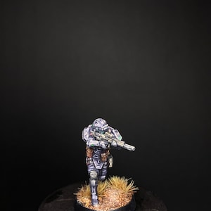 Unit 9 Black Stone Commando Striker Miniature || Cyberpunk || 32mm ...