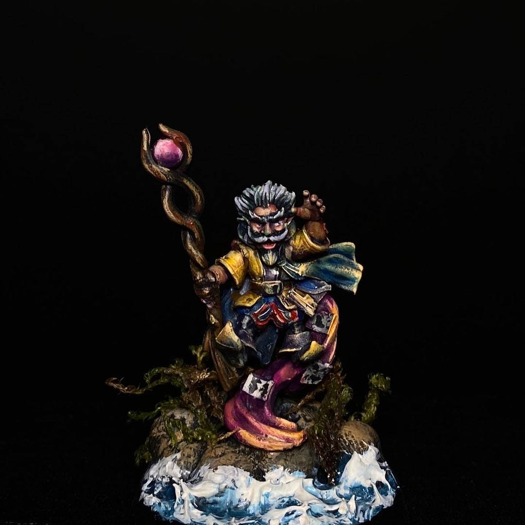 Levitating Sorcerer Miniature for Tabletop Games 32 Mm Dnd - Etsy