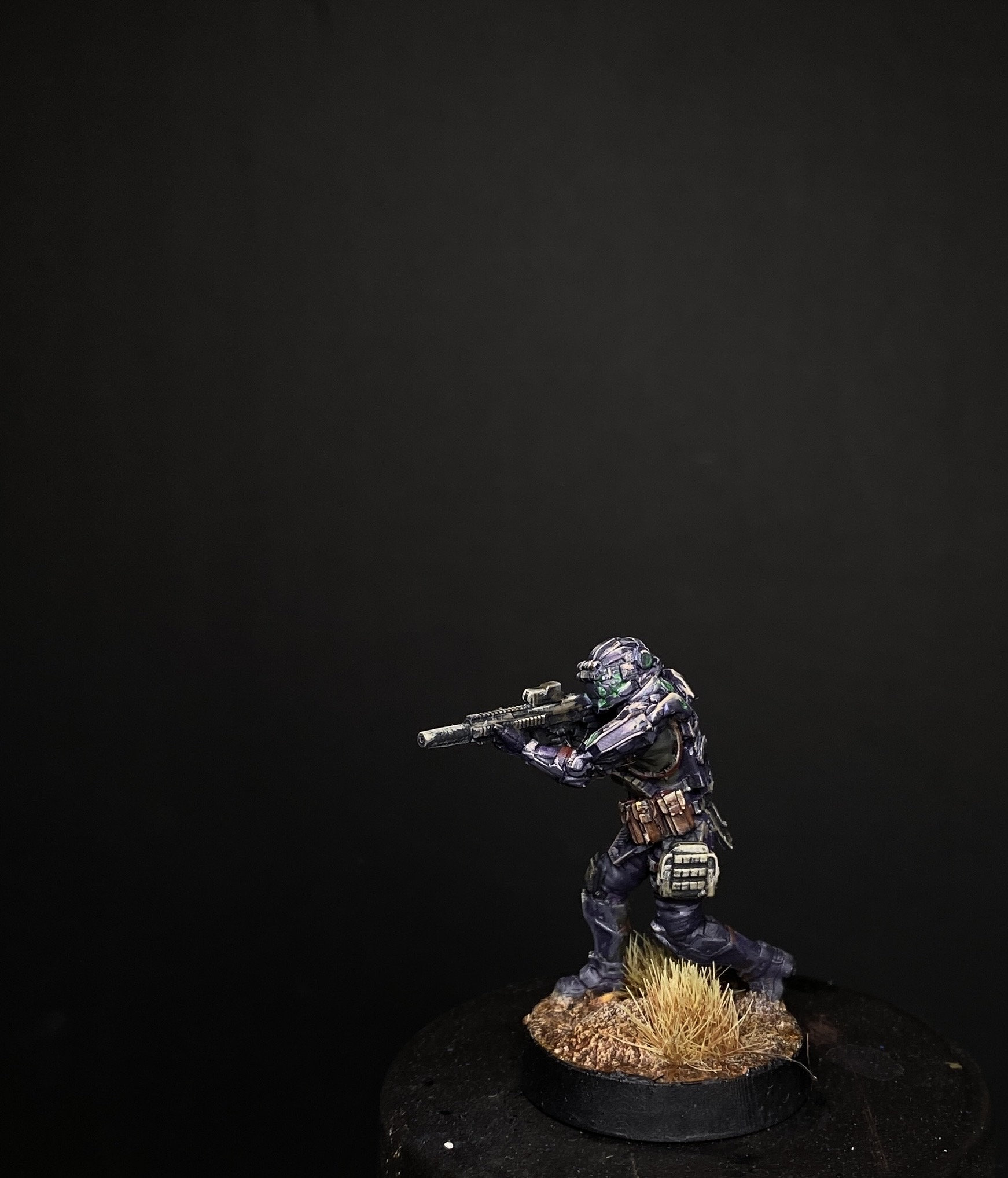 Unit 9 Black Stone Commando Striker Miniature || Cyberpunk || 32mm ...