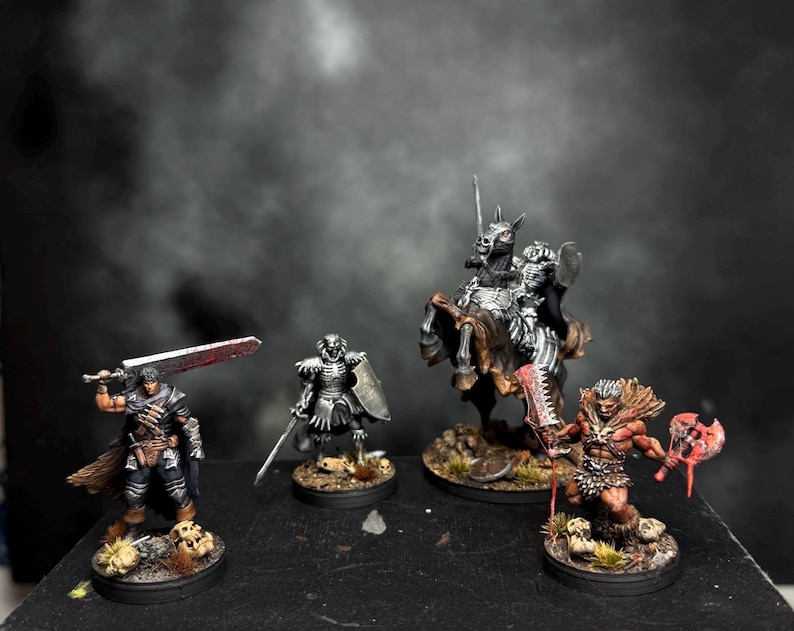 Berserk Miniatures || Guts || Zodd || Skull Knight - Etsy