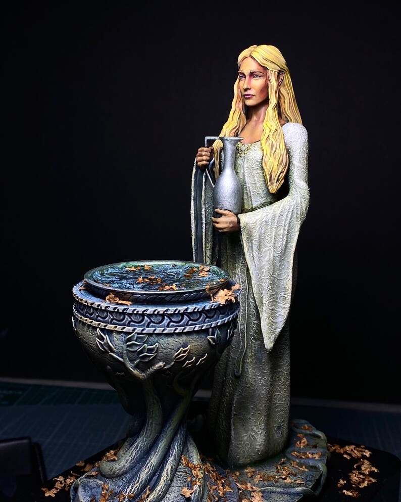 Galadriel and Her Mirror Figure Handpainted 18 Cm - Etsy