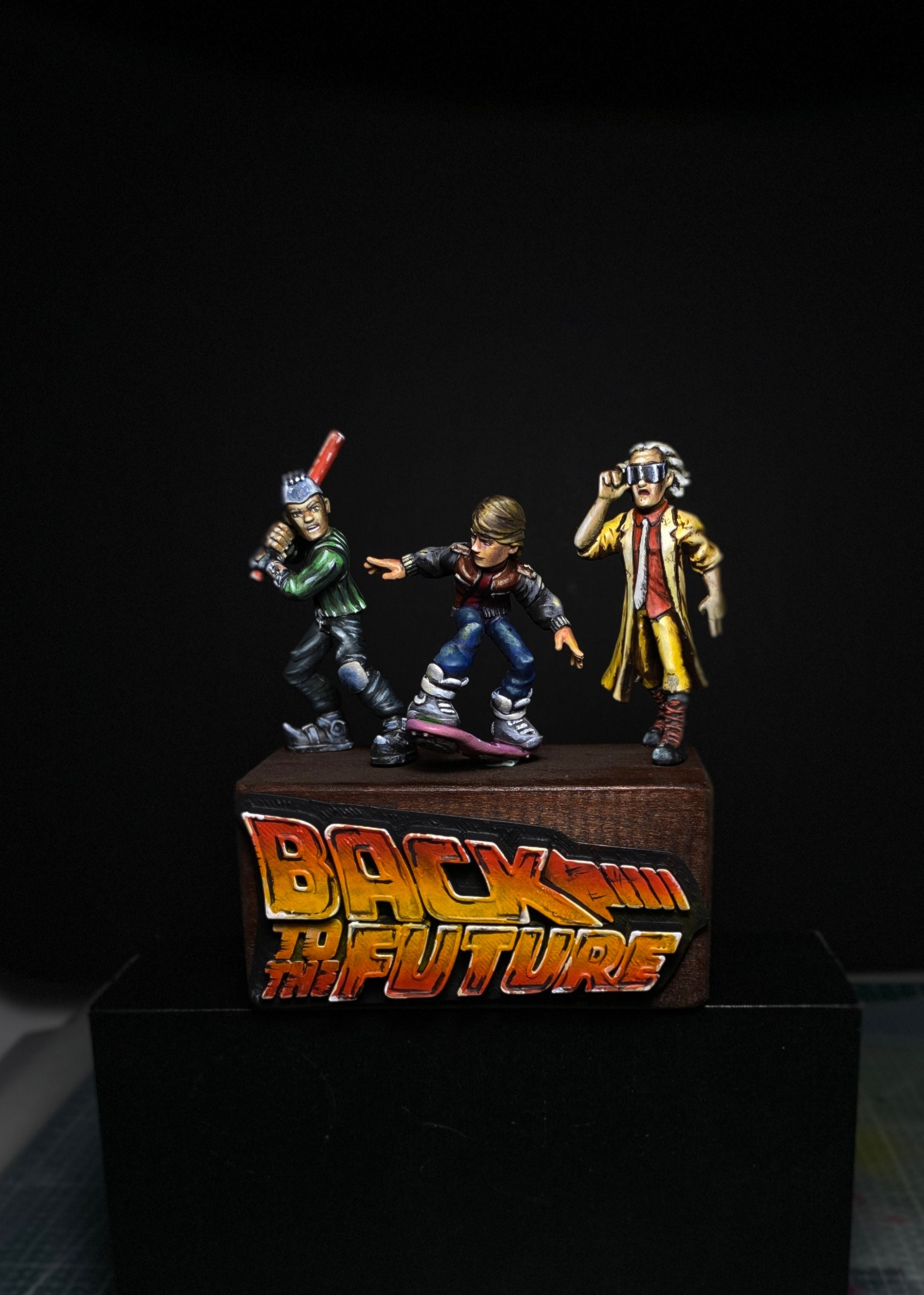 Back to the Future Handpainted Figures || Marty Mcfly || Emmet Brown ...
