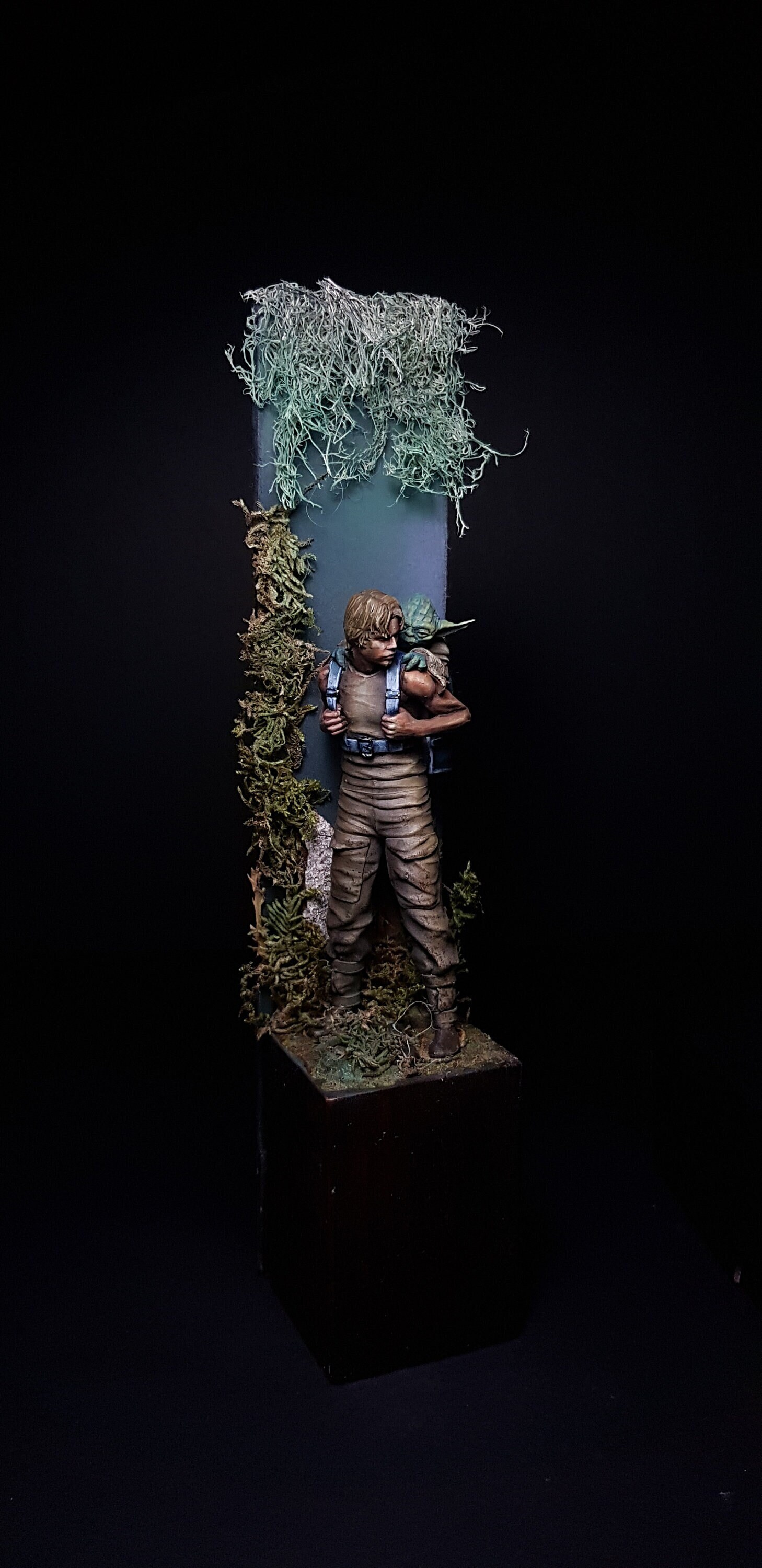Star Wars / Luke Skywalker and Yoda Dagobah Training Scene / Mini ...