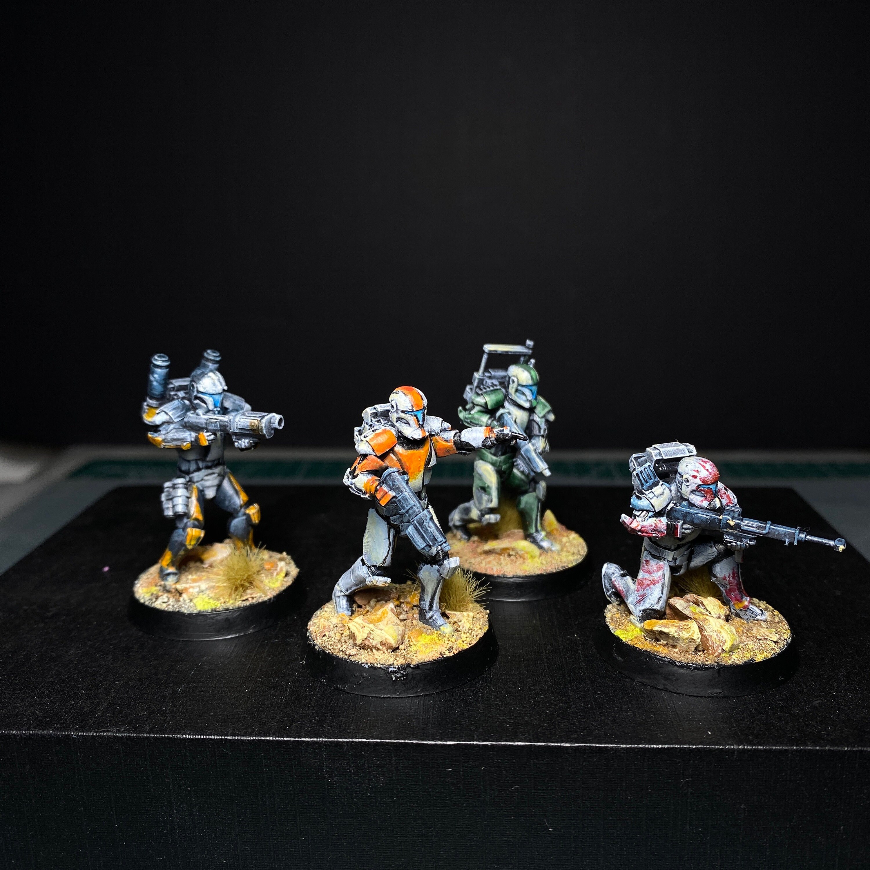 Republic Commando Delta Squad Handpainted Miniatures // Star Wars ...