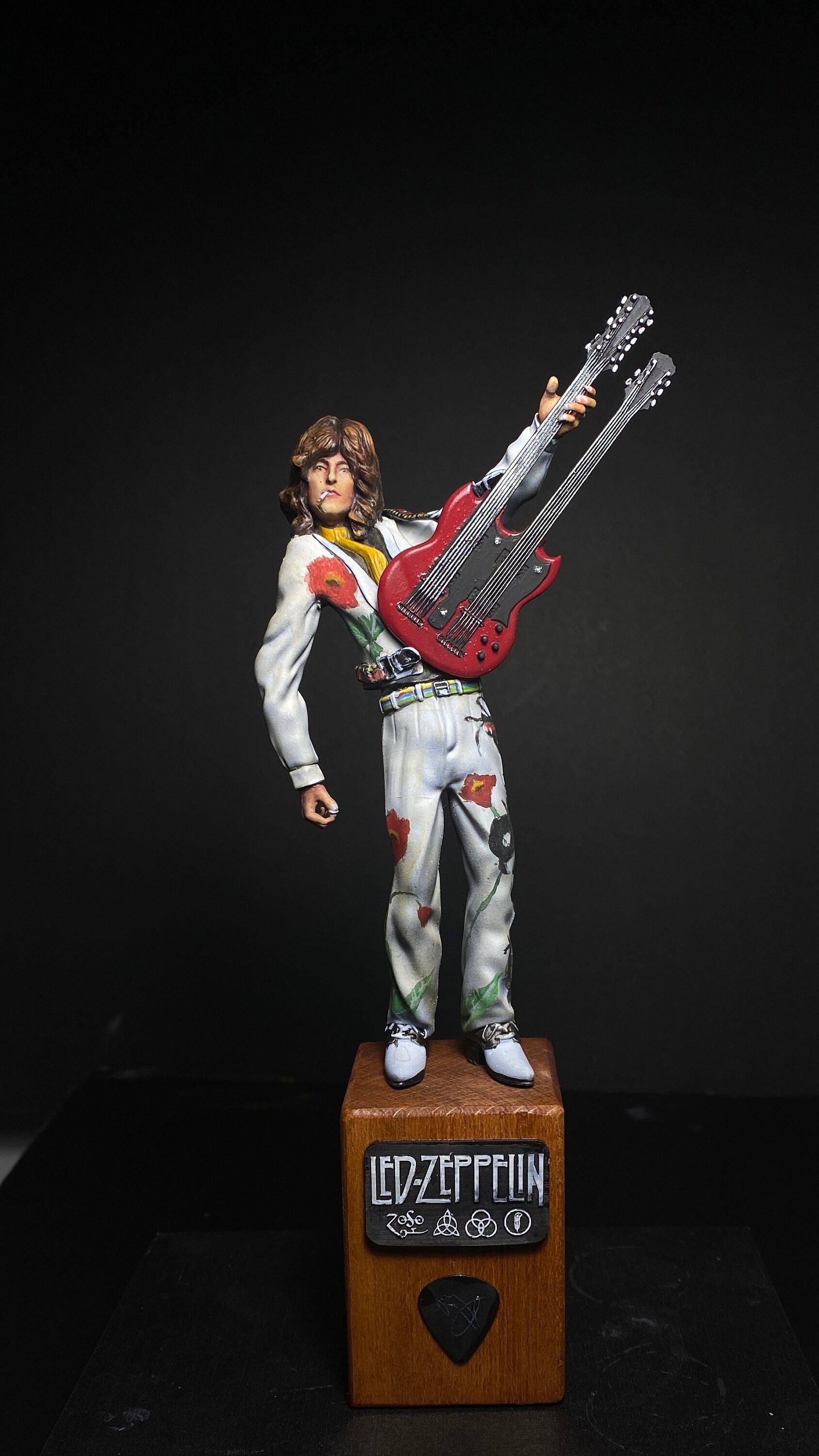 Jimmy Page With Poppy Suit || 15cm (6,5’) Handpainted || Led Zeppelin ...