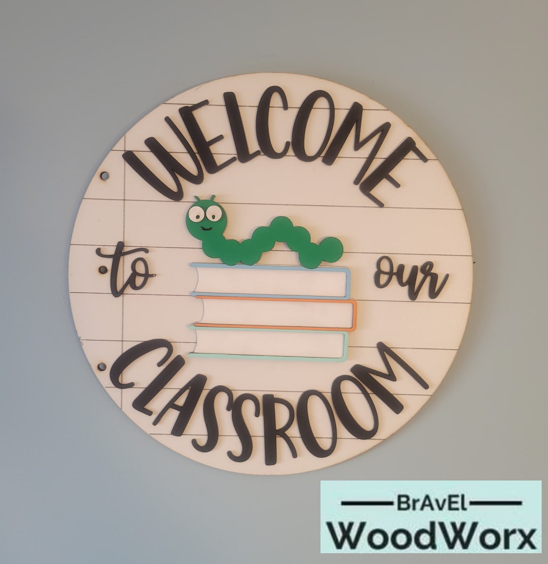 Bookworm Oasis: Welcome to Our Classroom Sign - Etsy