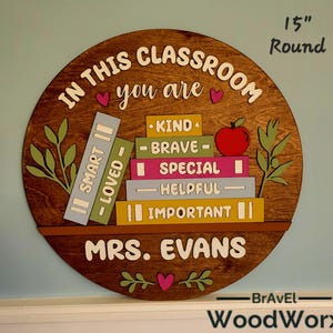 Teacher Sign Door Hanger Classroom Sign - Etsy