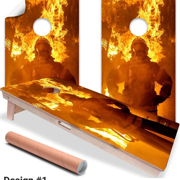 Firefighter Cornhole Boards - Etsy