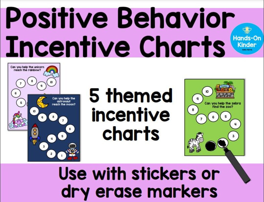 Positive Behavior Incentive Charts DIGITAL DOWNLOAD PBIS Behavior ...