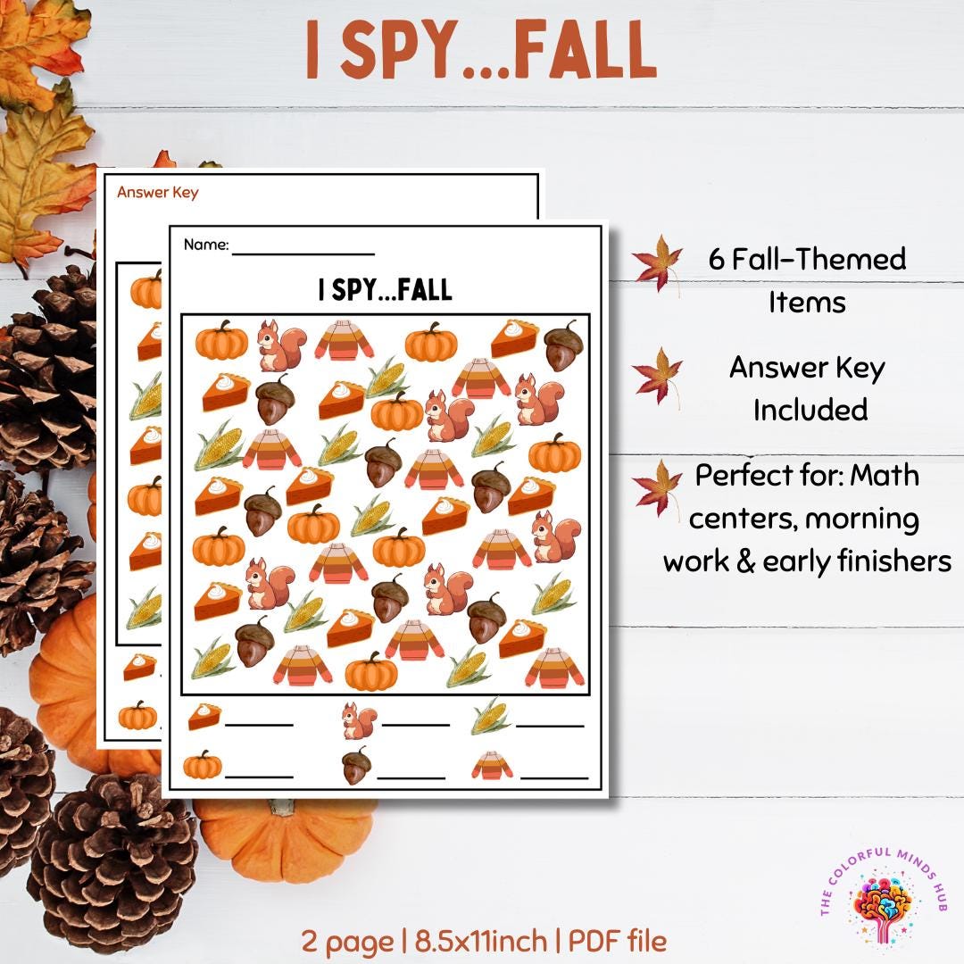 I Spy...fall - Etsy