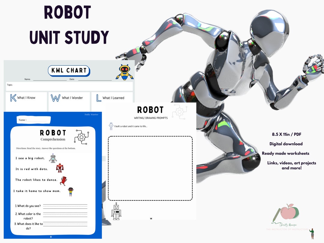 Robot Unit Study Homeschool Teachers - Etsy