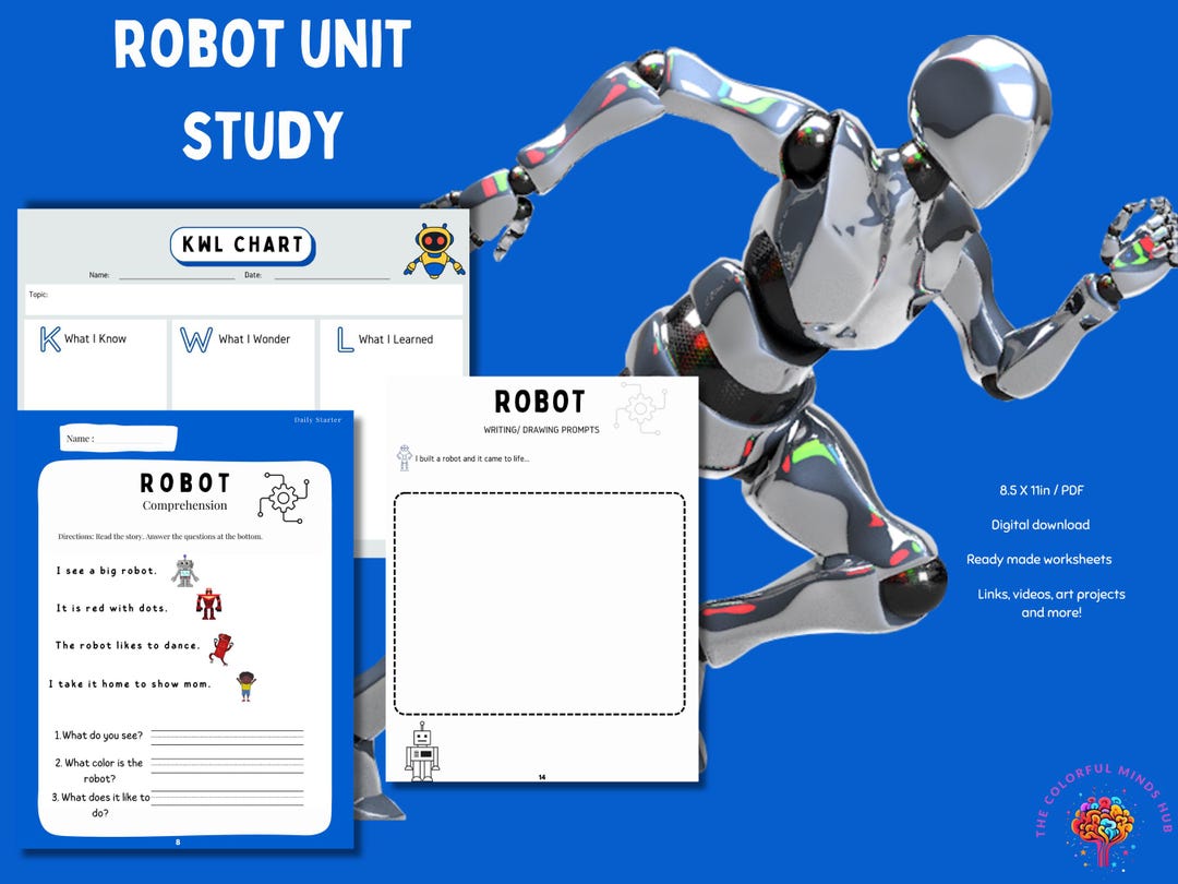 Robot Unit Study | Homeschool | Teachers - Etsy