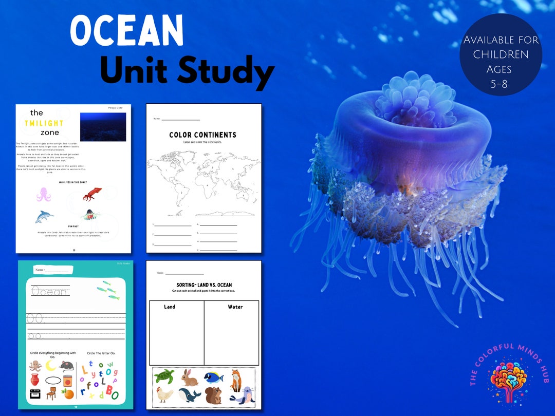 Ocean Unit Study, Homeschooling, Under the Sea, - Etsy