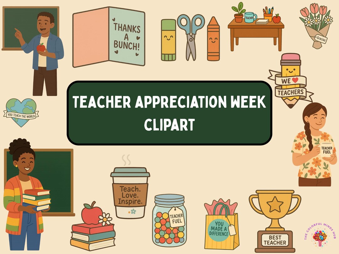 Teacher Appreciation Clipart | Diverse Teachers | Cute Teacher Pngs ...
