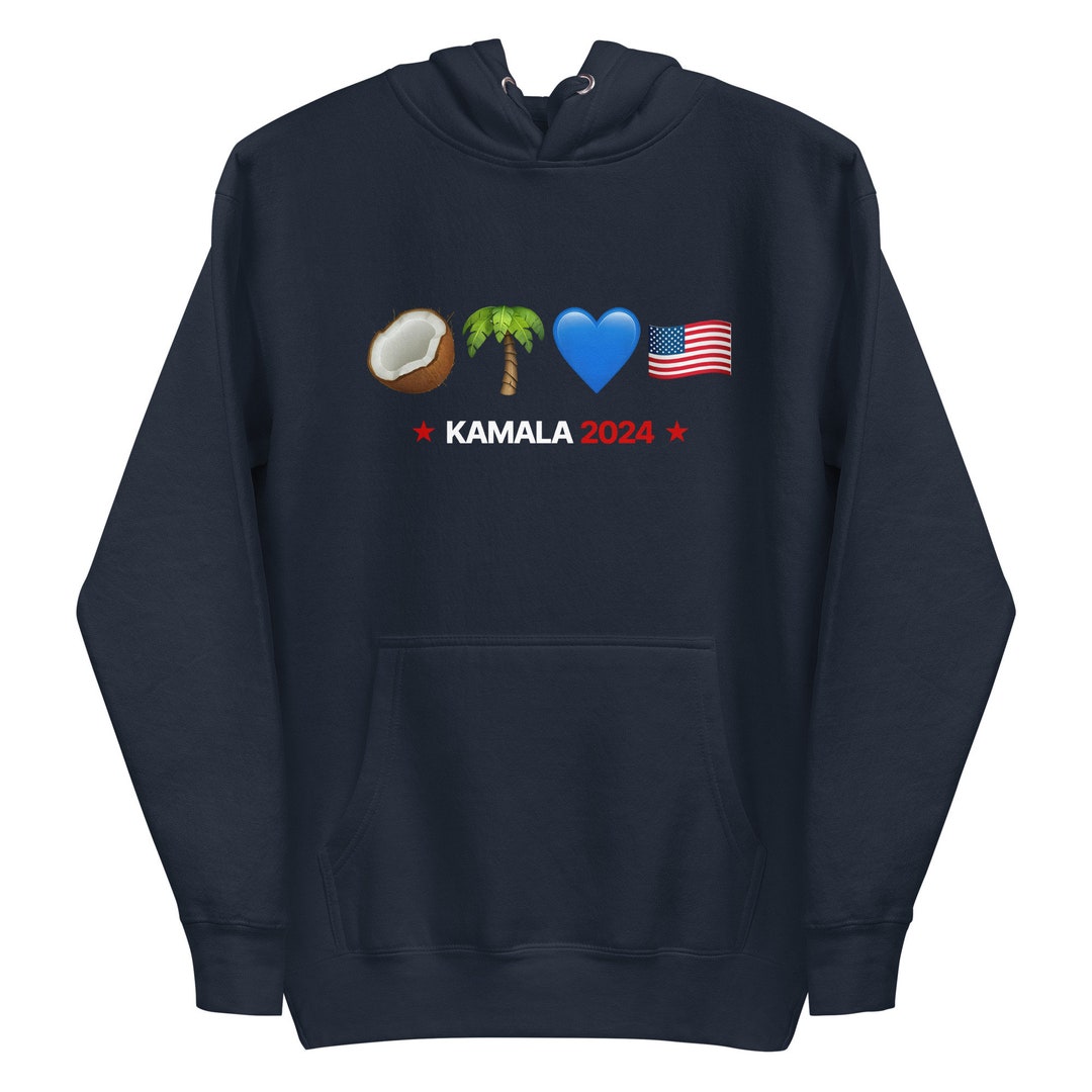 Coconut Tree Hoodie. Kamala Harris 2024. Elections. We Are Not Going ...